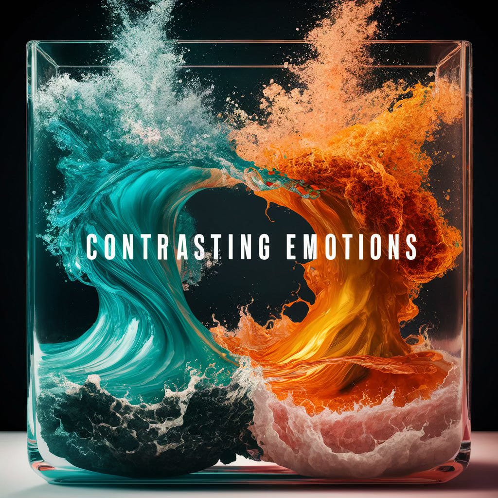 The Way OUT Is THROUGH: Contrasting Emotions and Vertical Development