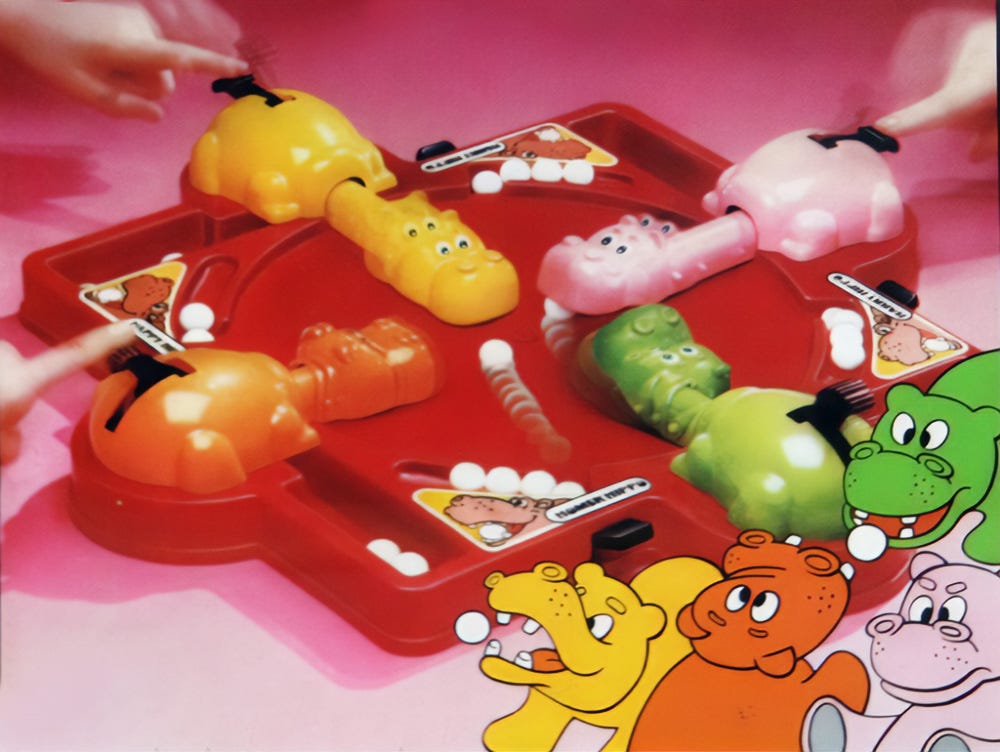 The Forgotten Hungry Hungry Hippos Craze - The Retroist