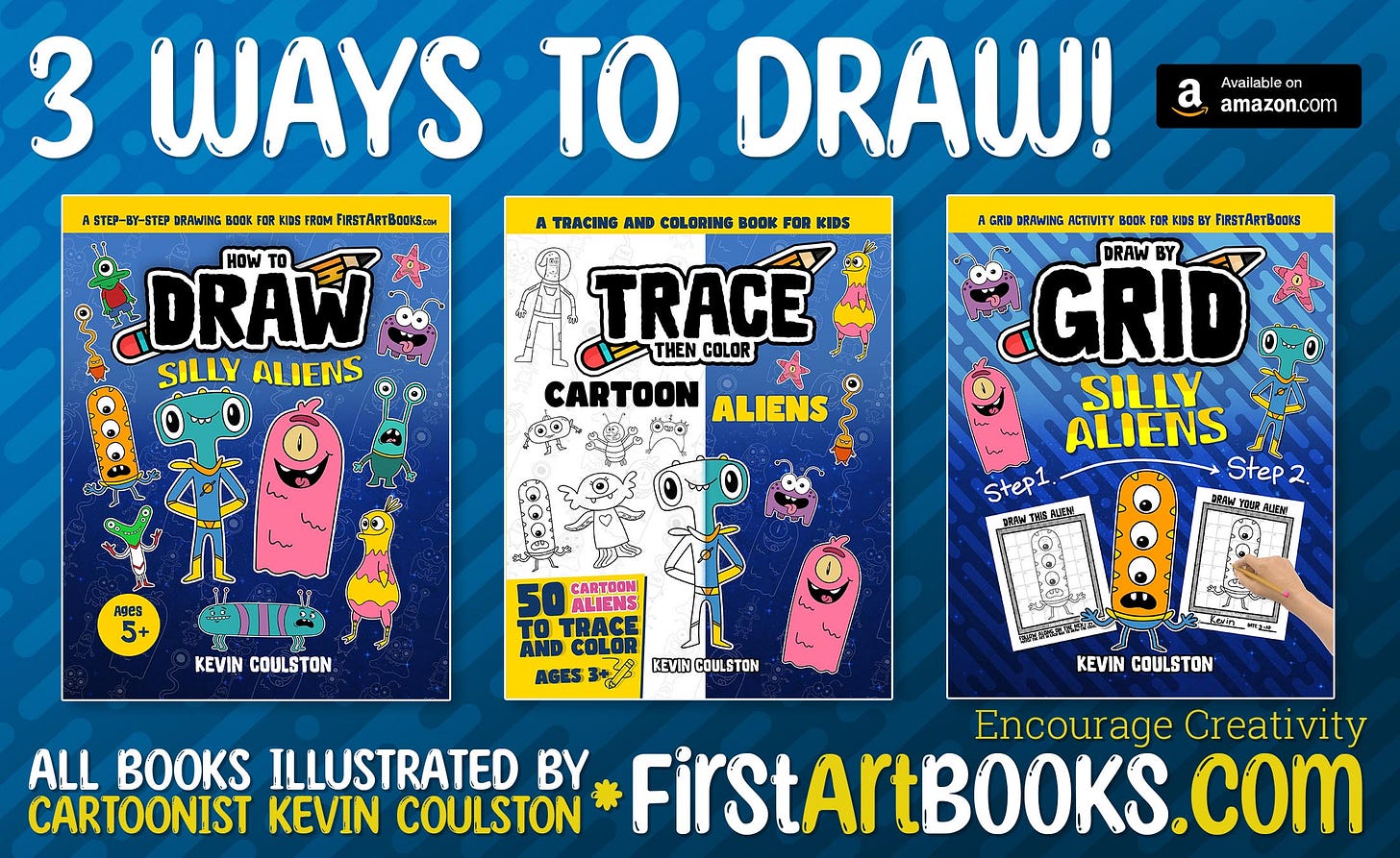 Free Activity Page: How To Draw A Grey Alien | Step-by-Step Drawing ...