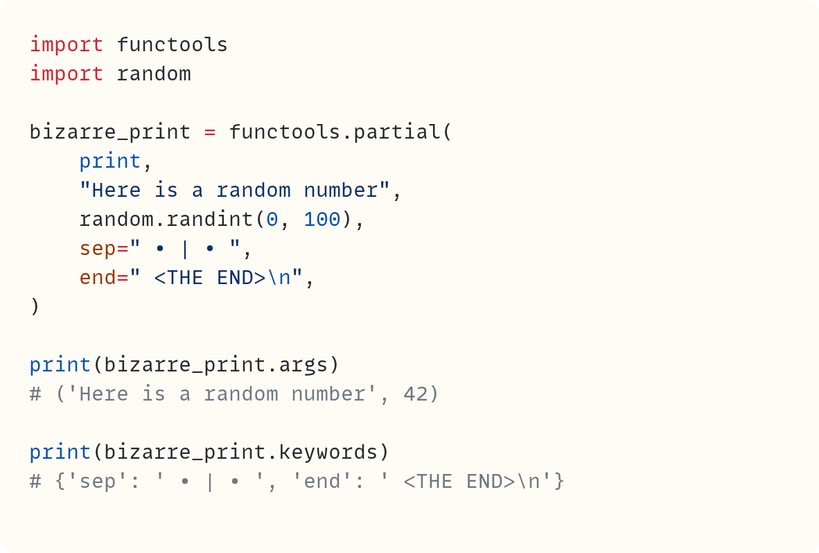 Python's functools.partial() Lets You Pre-Fill A Function