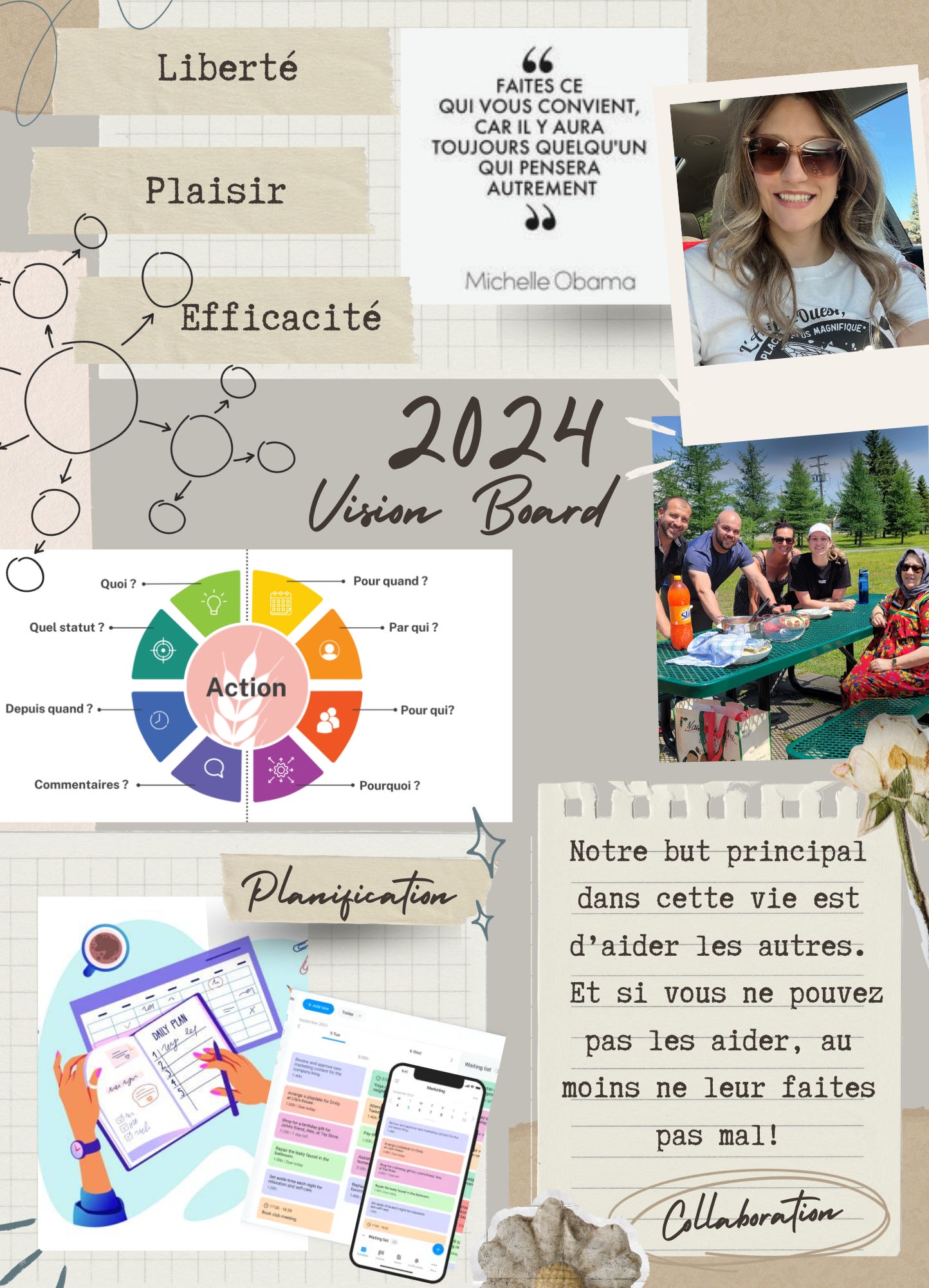 Un Vision Board, pour débuter l'année 2024 ? Pourquoi pas