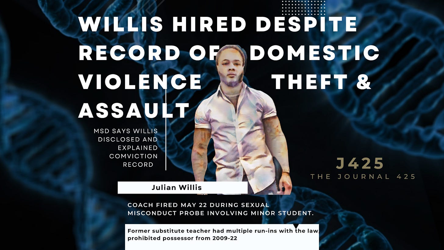 District Knew of Willis’ Domestic Violence Conviction + Record of ...