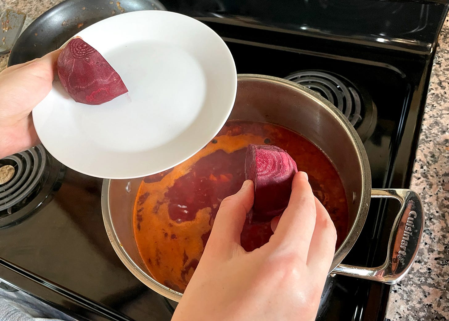 Ukrainian borscht recipe from my mother-in-law's cookbook