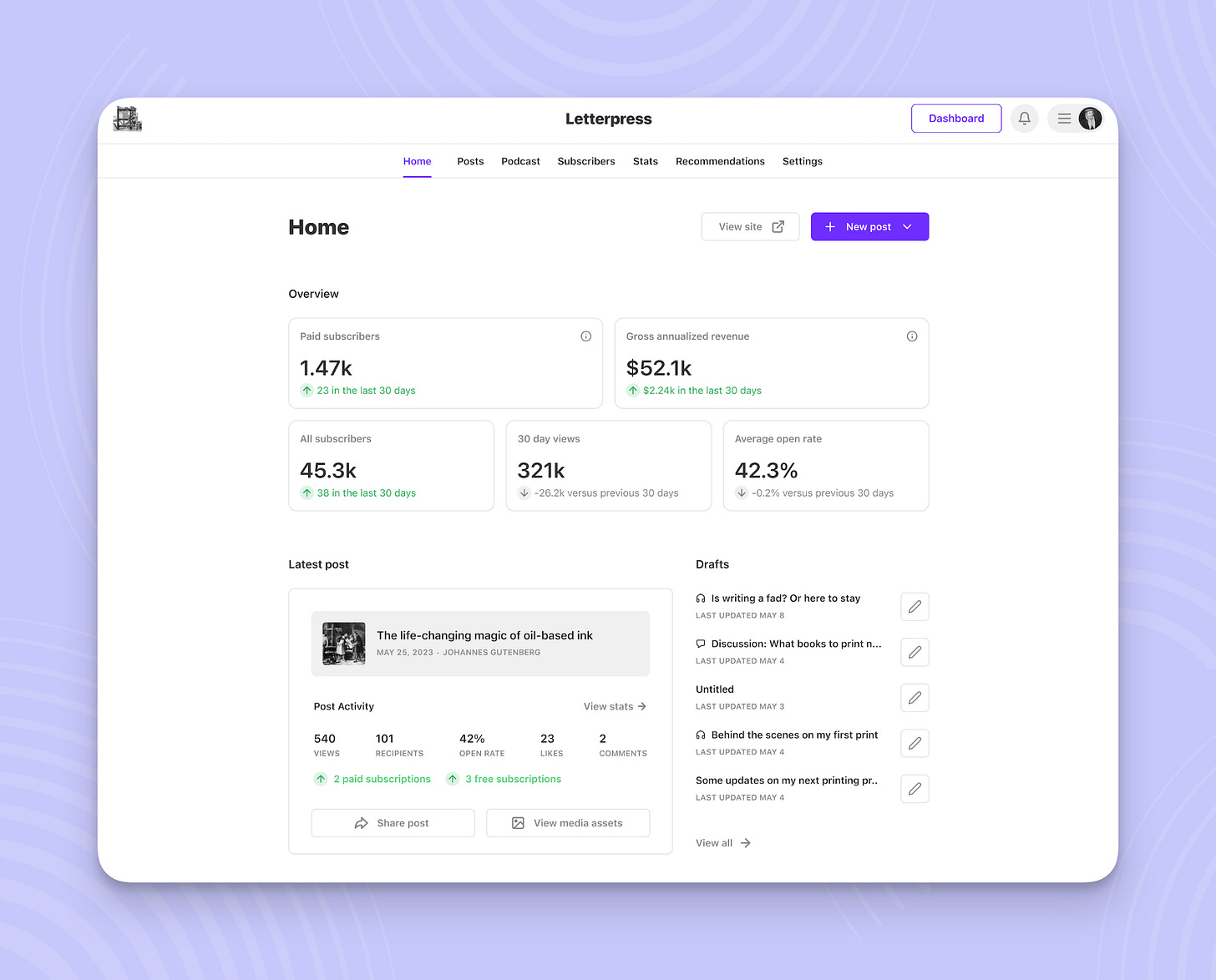 Introducing a new writer dashboard - On Substack