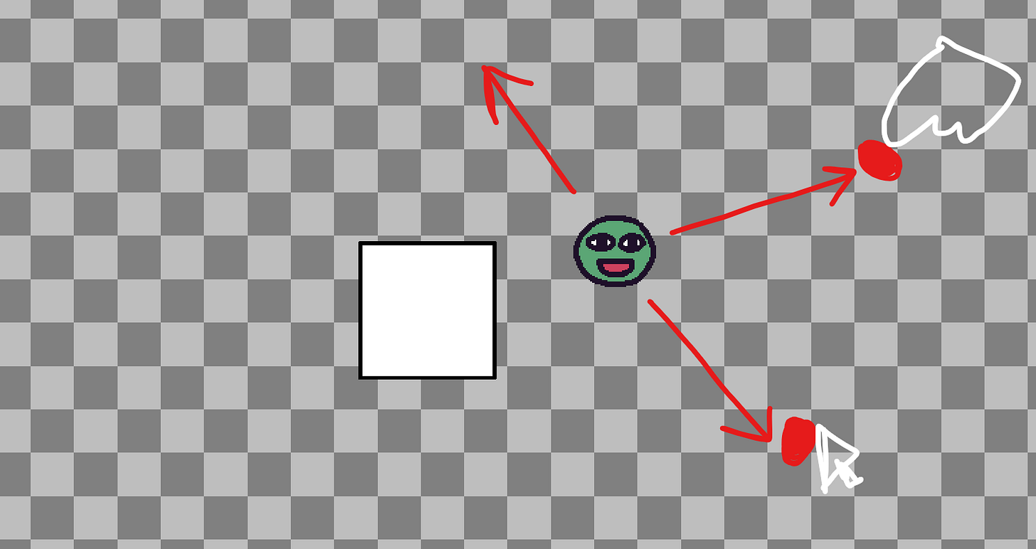How to implement player controls for a 2D top-down mobile web game in Kaboom.js
