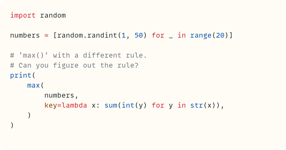 The Key To The key Parameter in Python