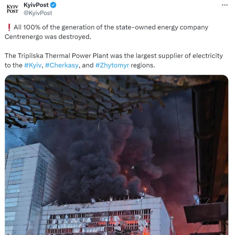Zelensky in Shock as Kiev's Largest Power Plant Wrecked in Massive ...