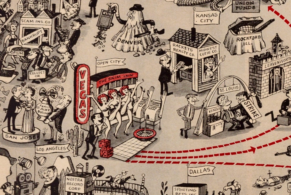 The Mafia Map of America - by Peter Pappas