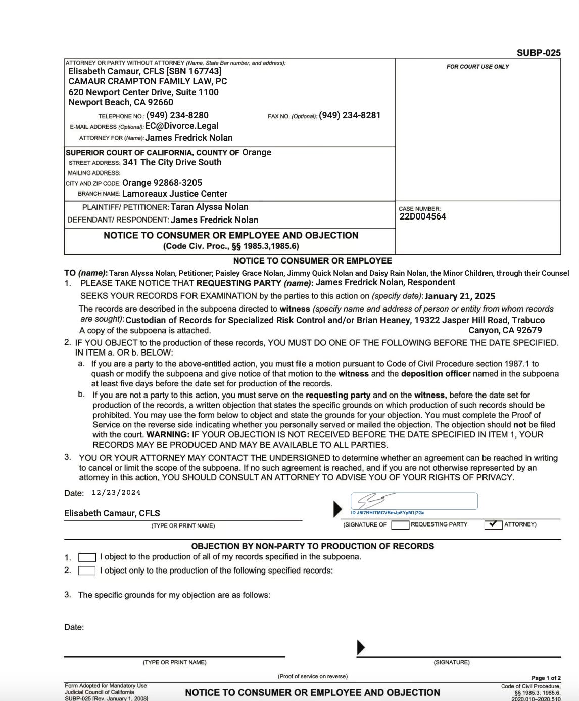 JUDGED, GAGGED, SEPARATED, SILENCED: OC Judge Retaliates Against ...