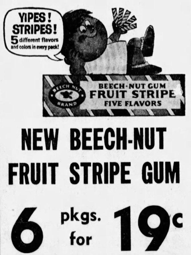 The History of Fruit Stripe Gum - The Retroist