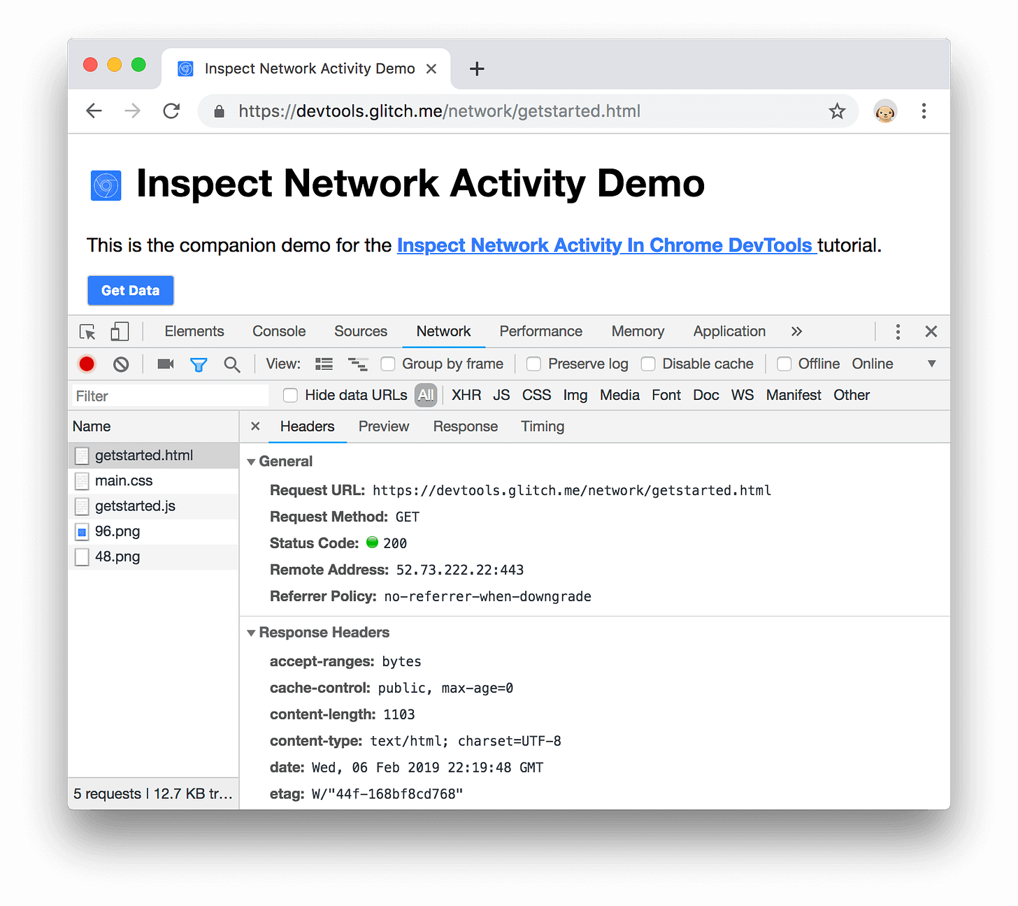 DevTools Network Tab - by Adam Weidner