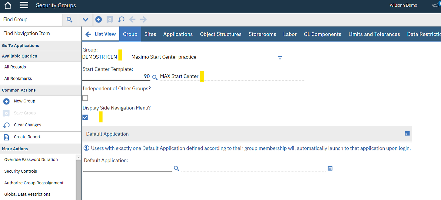 IBM Maximo Start Centers - Vivek’s Substack