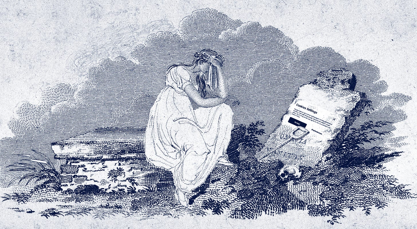 Digital Graveyards and AI Obituaries - by charlie squire