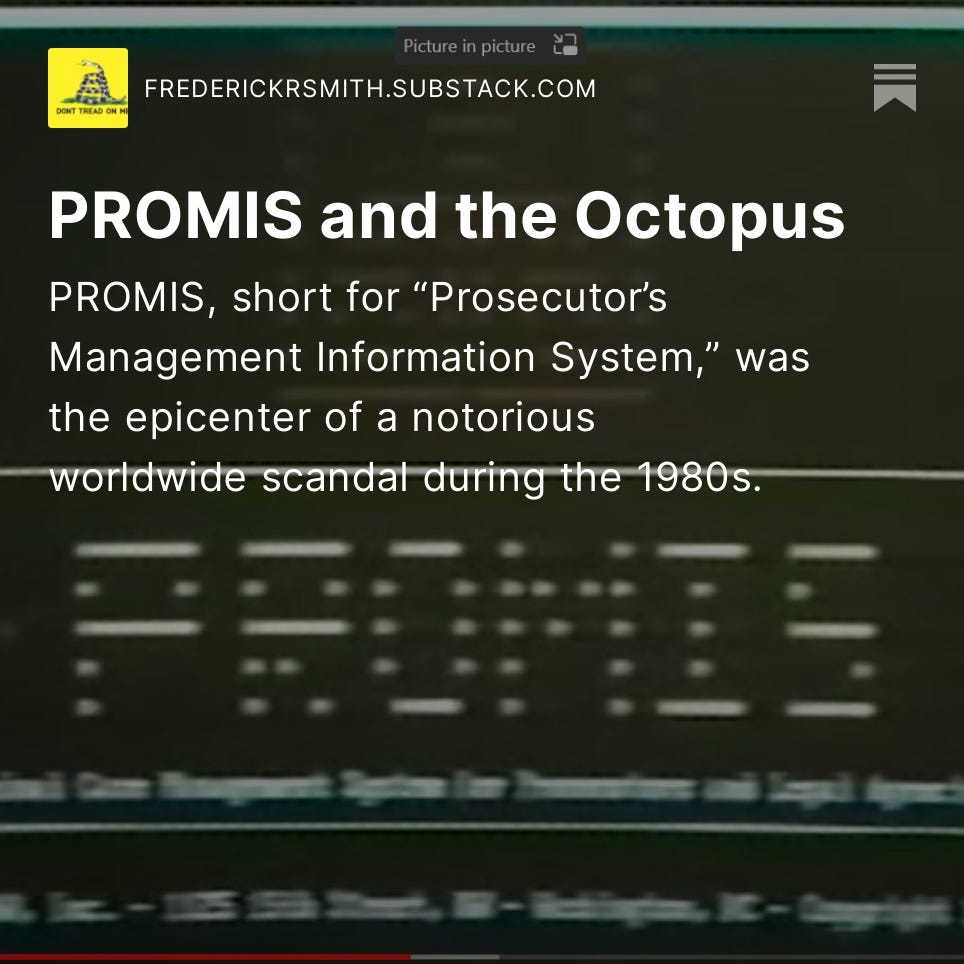PROMIS and the Octopus - by Frederick R Smith