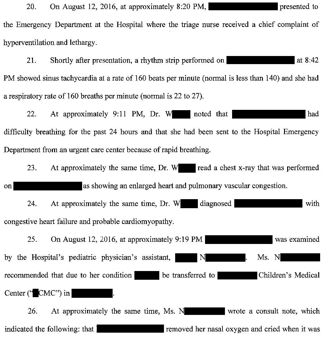 Pediatric Cardiac Arrest [Decompensation During Transfer]