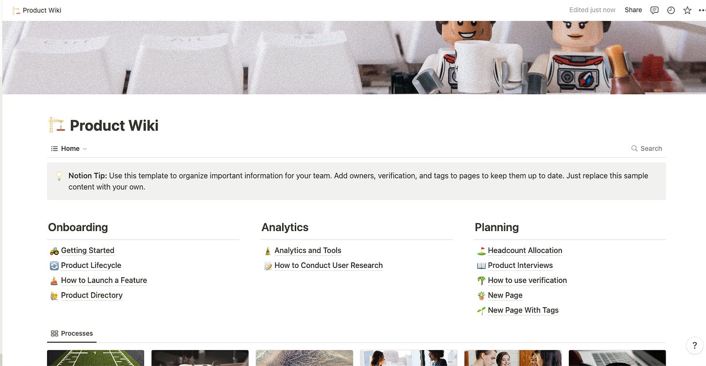 Step-by-step guide: Creating a Notion wiki - by Will Kelly