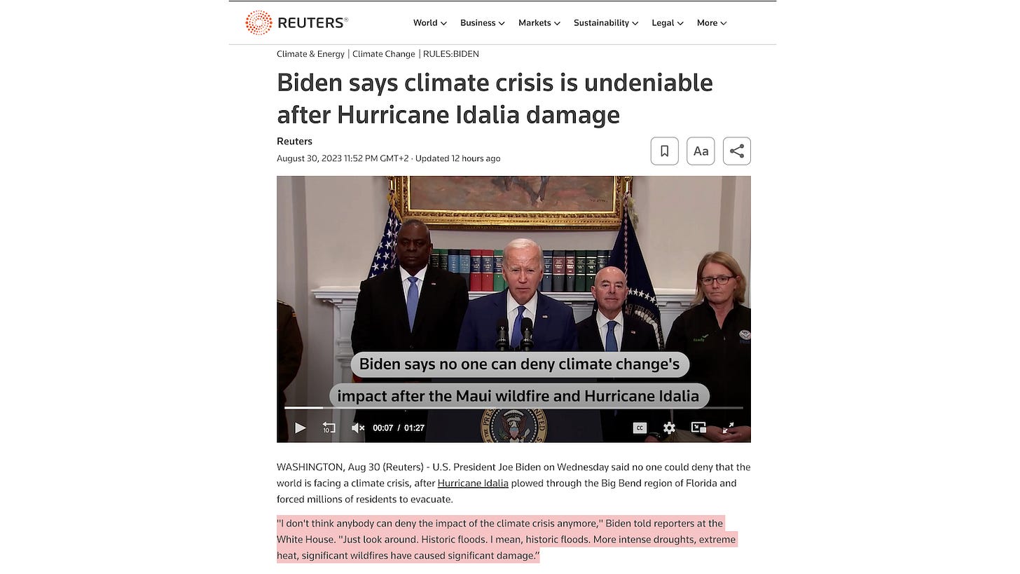 Alex Epstein: 25 myths in the media’s Idalia coverage – Climate Depot