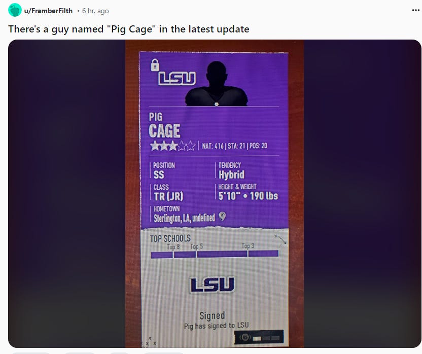 Fun Challenges in College Football 25 - by Dedrick Hendrix