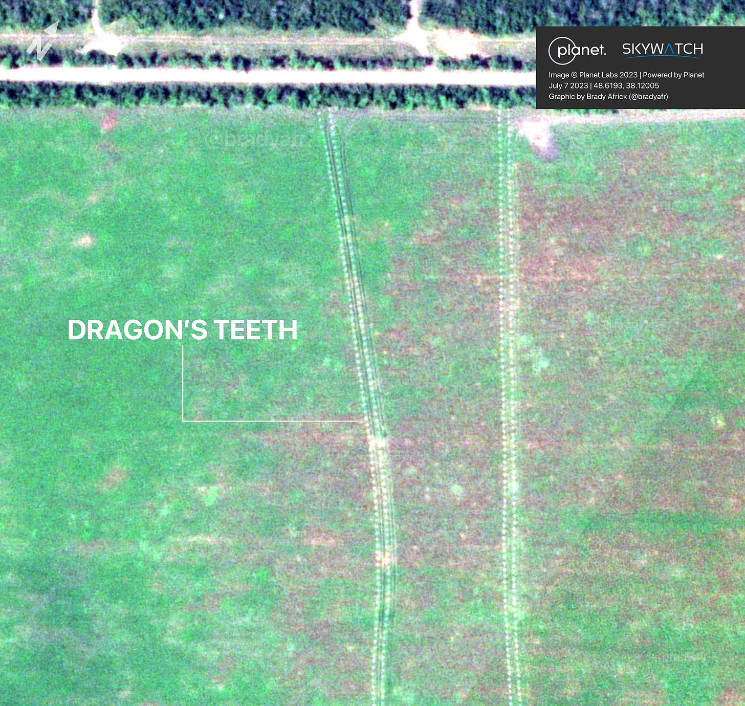 Russian field fortifications in Ukraine