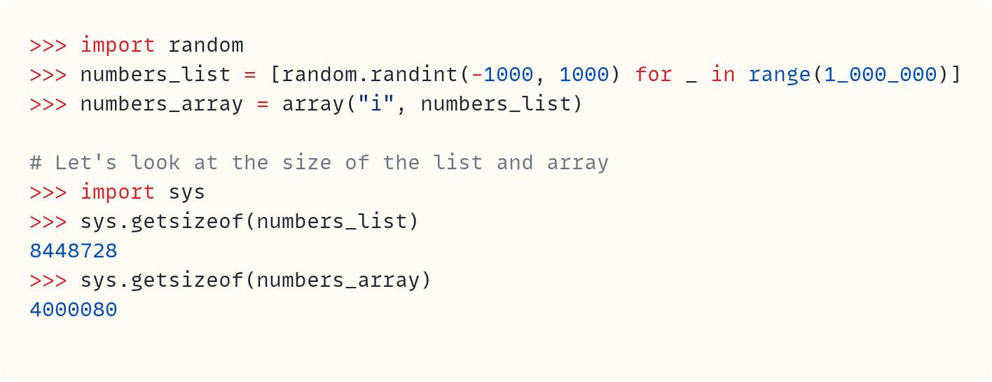 Why Cant I Just Use A List • Understanding Numpys `ndarray` A Numpy For Numpties Article