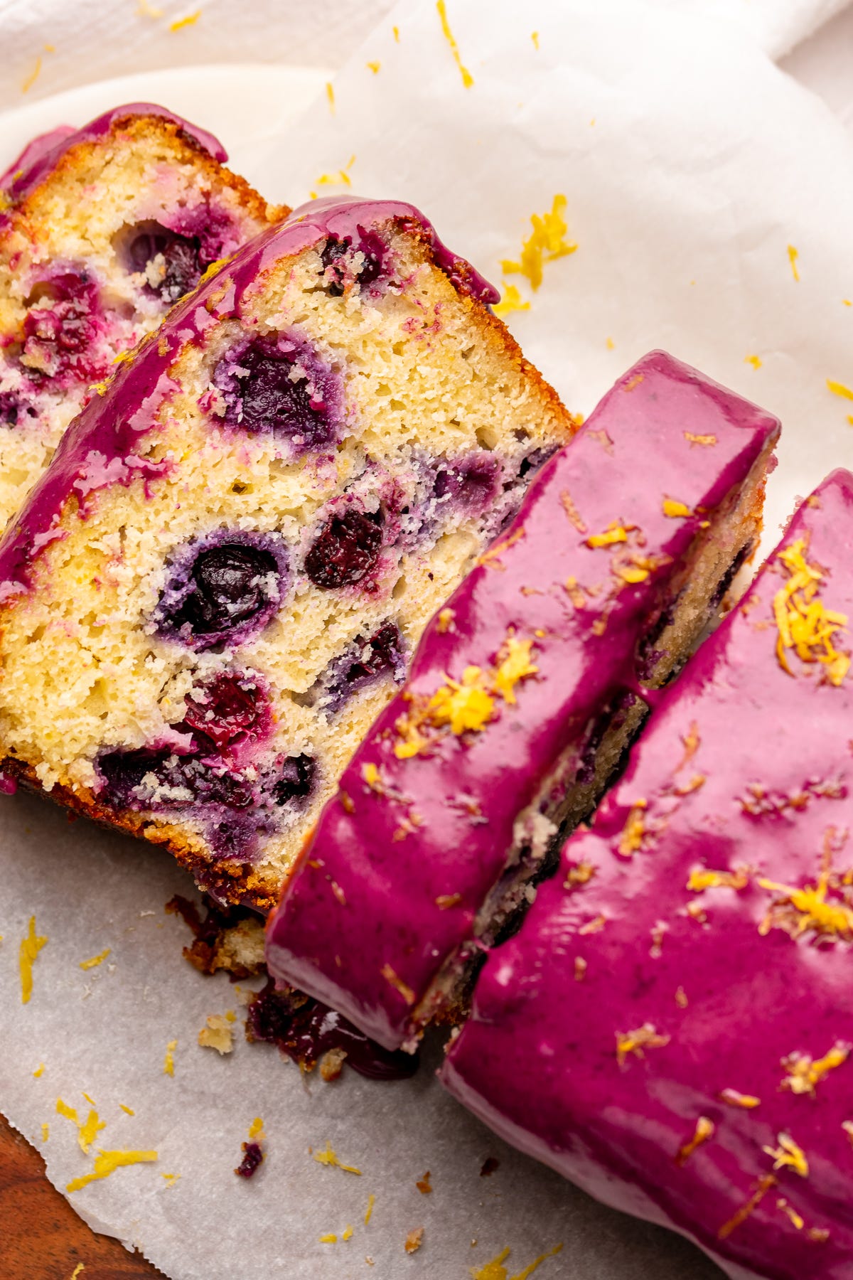 Lemon Blueberry Yogurt Cake - by Callan Wenner