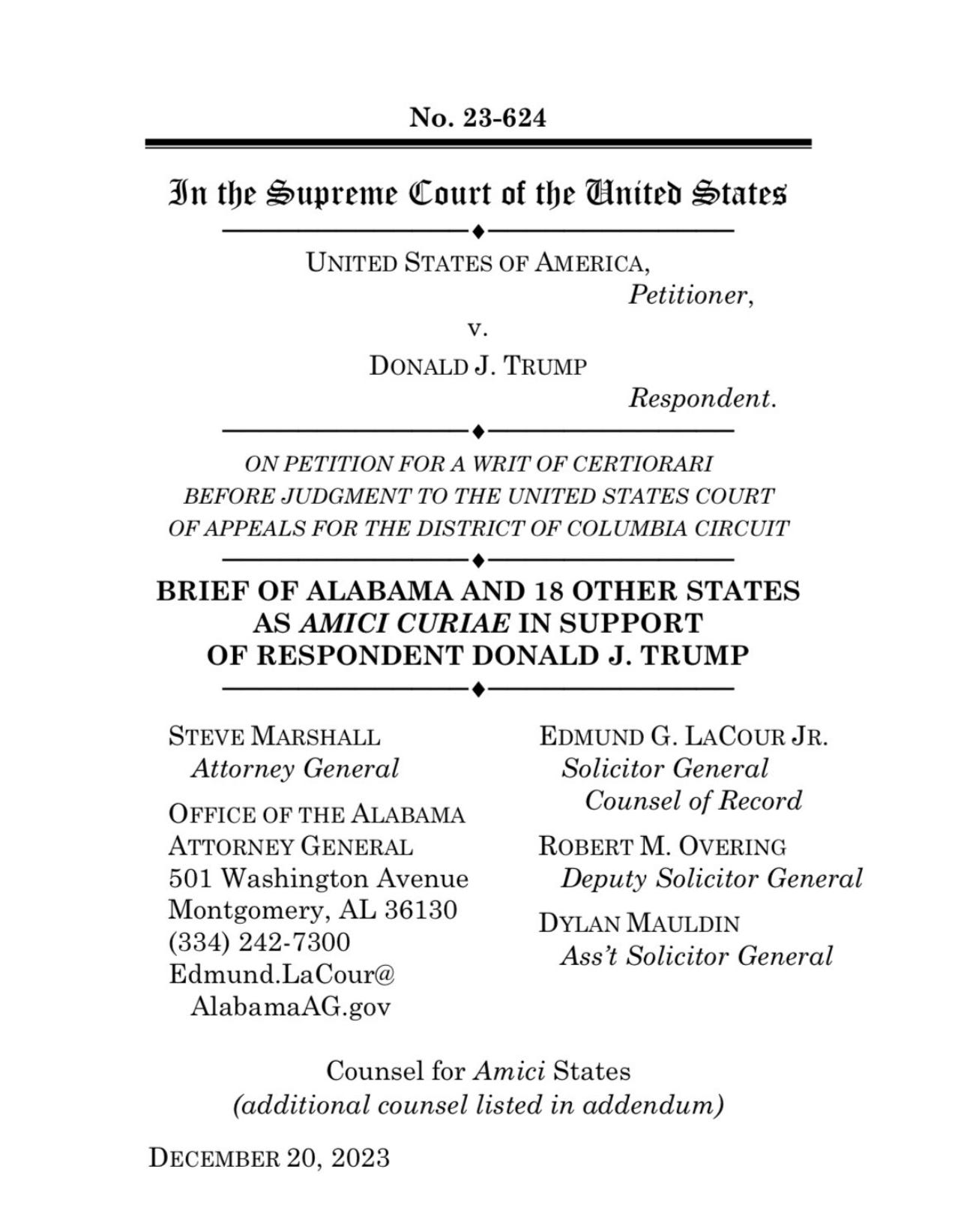 🚨breaking 19 States File Brief With Scotus To Halt Jack Smiths