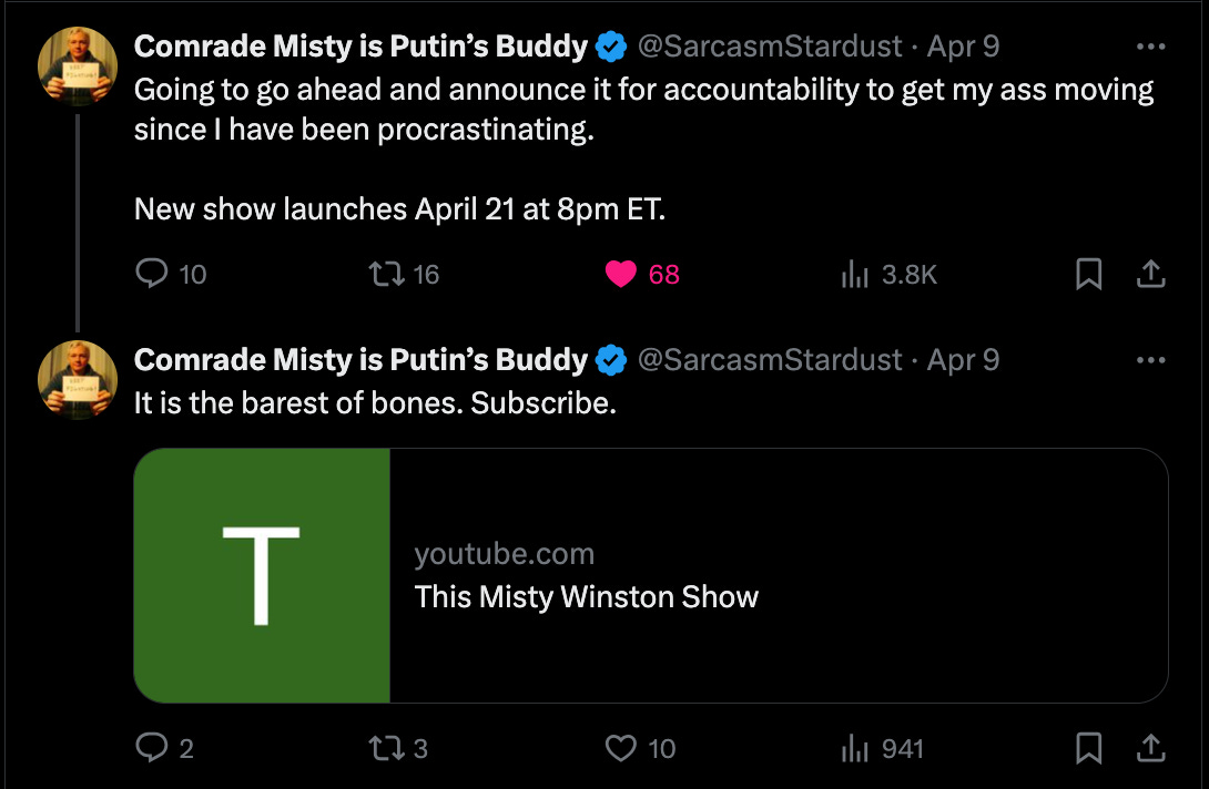 It's Happening!!! The Misty Winston Show... now INDEPENDENT. Starting ...