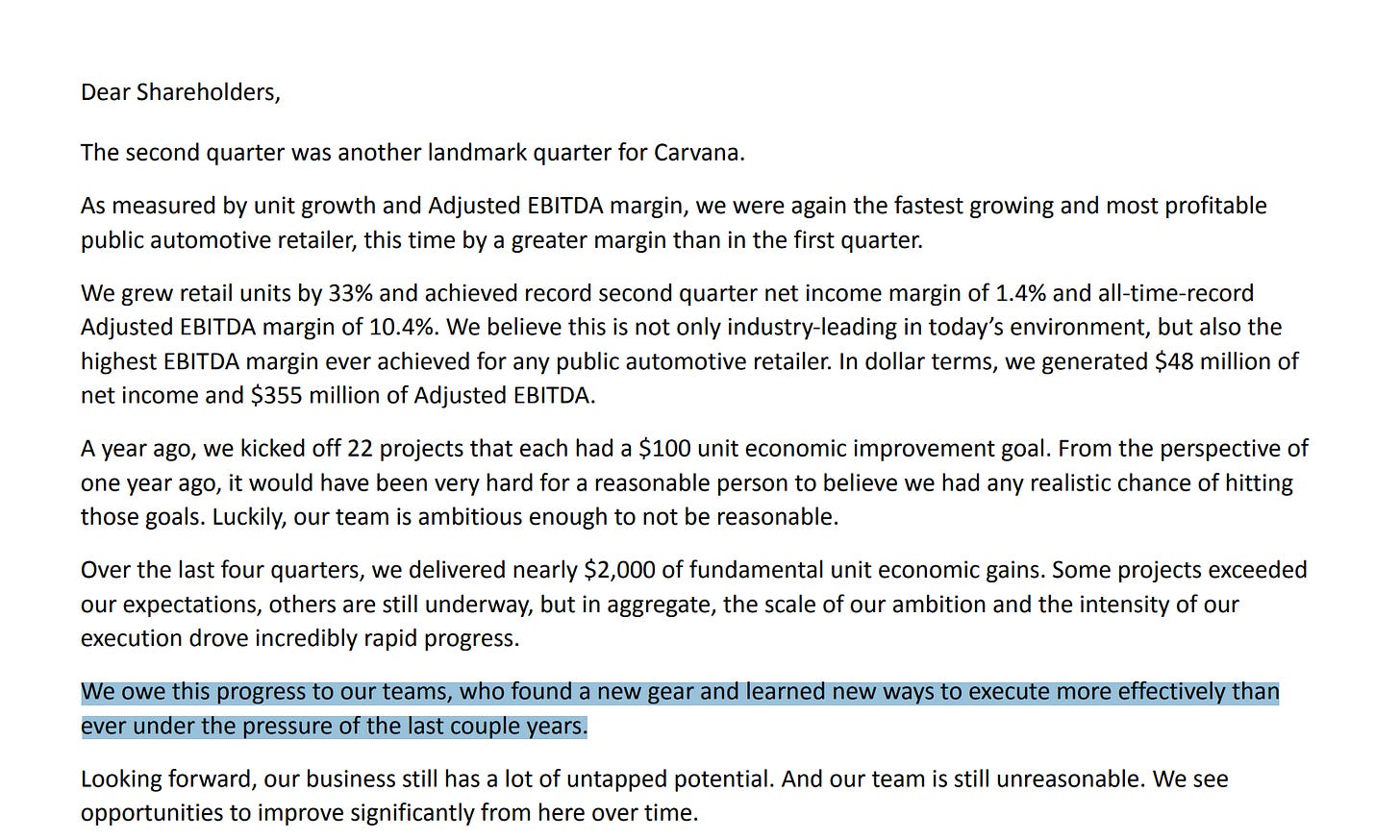 The Art of an Effective Shareholder Letter: Turning Numbers into Narratives