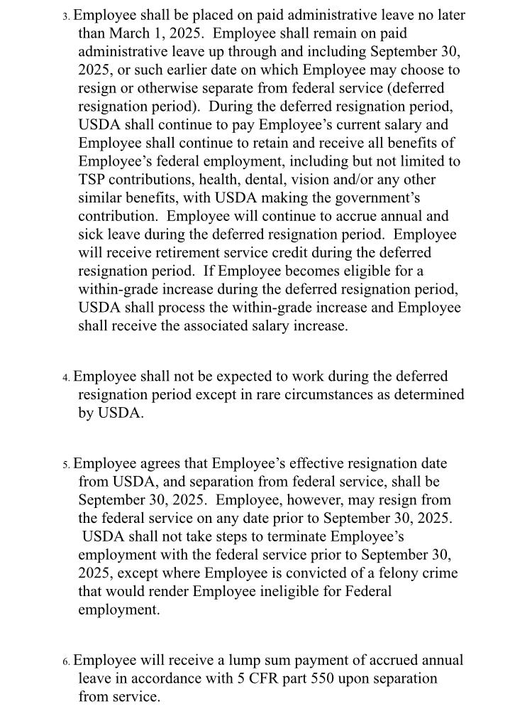 USDA Provides Clarification On Deferred Resignations, Offers Binding ...