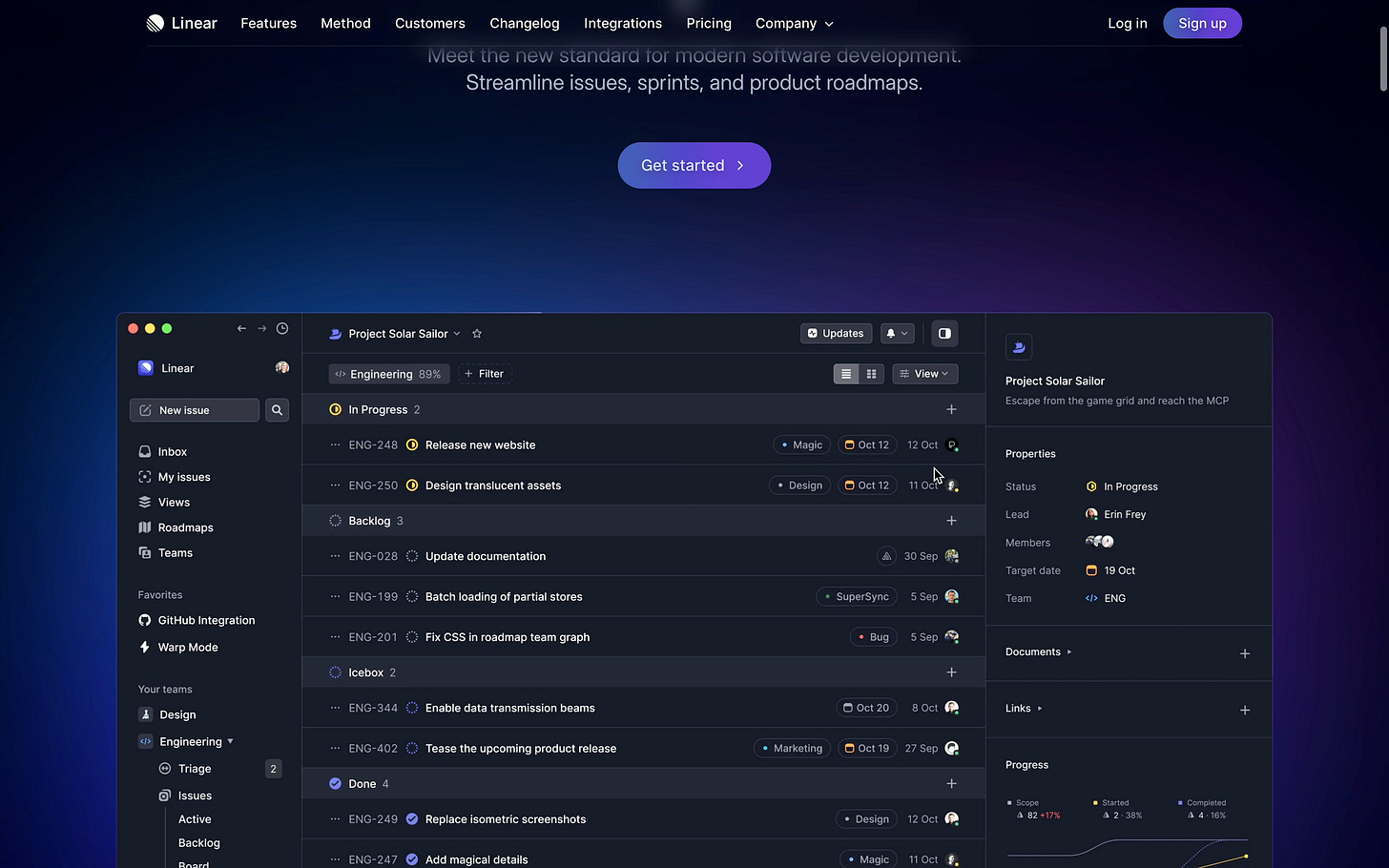 The Linear effect - by Daryl Ginn - Rectangle