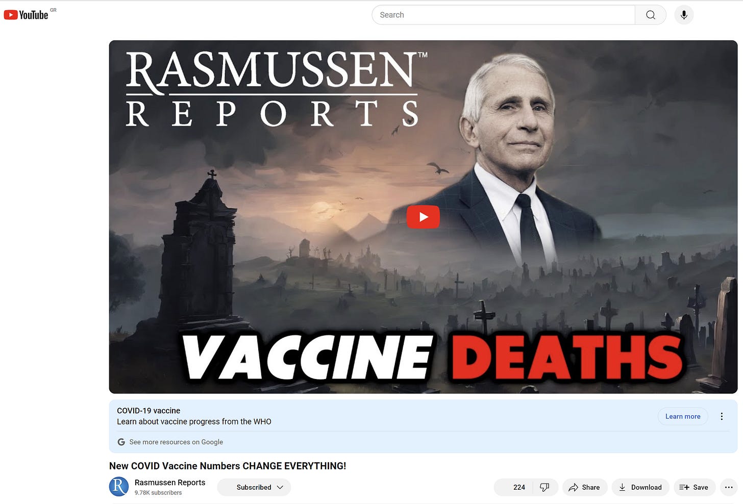 Can you spot the problem with this very important video on YouTube?
