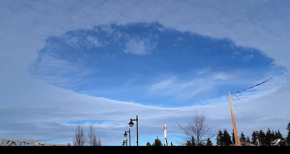 Fall Streak Hole Clouds: Fun Facts About These Rare Cloud Formations