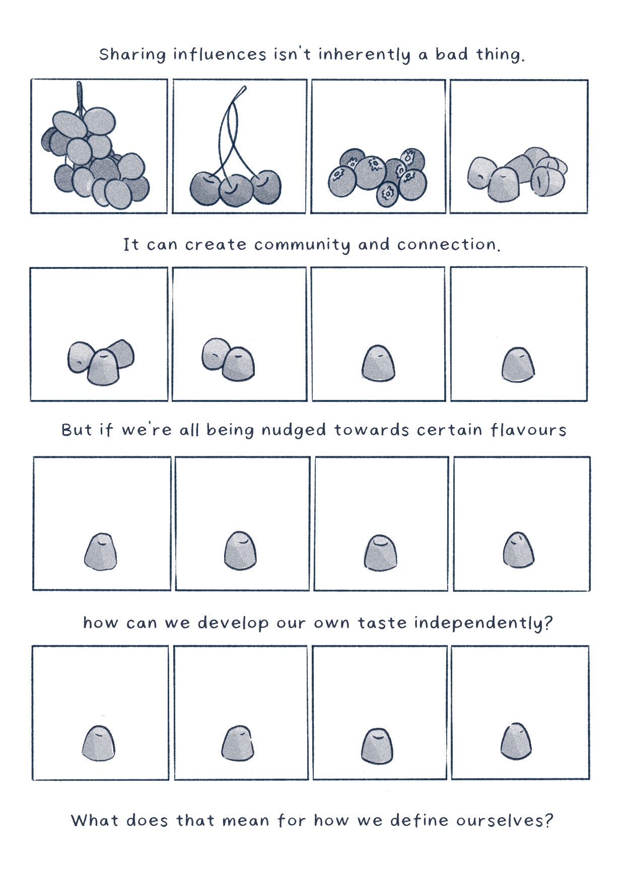 Illuminating letters: influence and taste