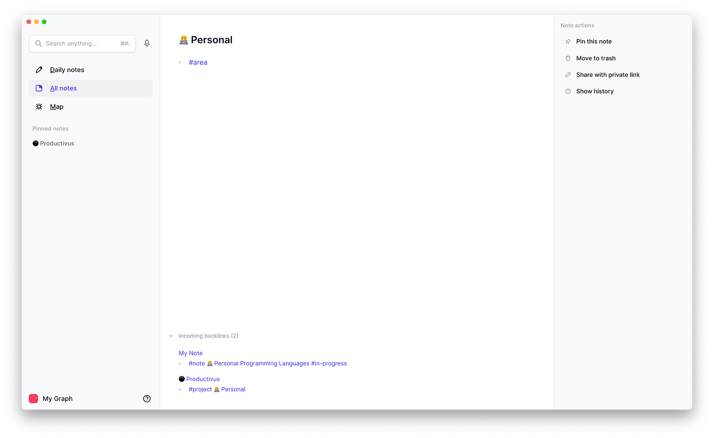 Reflect Notes - How to Build a Typed, Scalable Knowledge Base