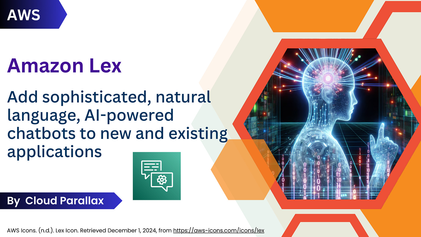 Amazon Lex: Add sophisticated, natural language, AI-powered chatbots to ...