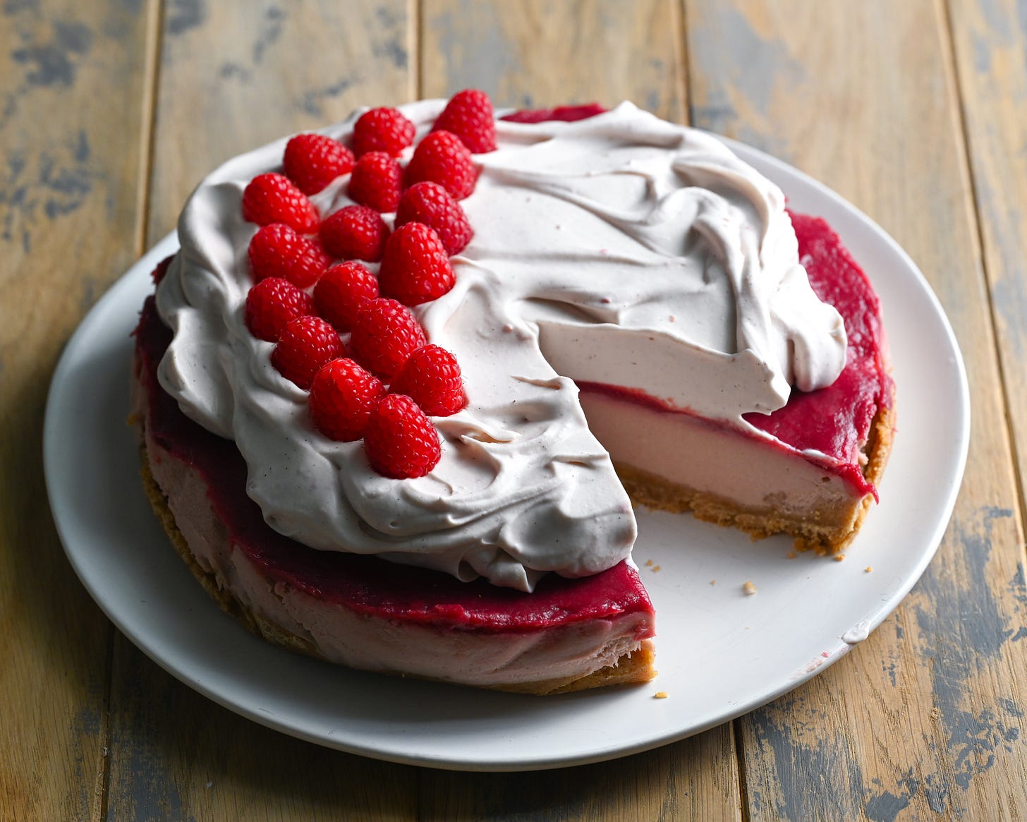 Very Raspberry Cheesecake - by Sam - buttermilk weekly