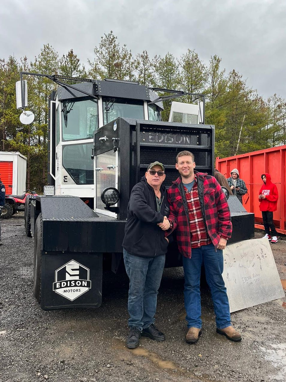 Up Close with Edison Motors prototype Diesel Electric Hybrid Truck
