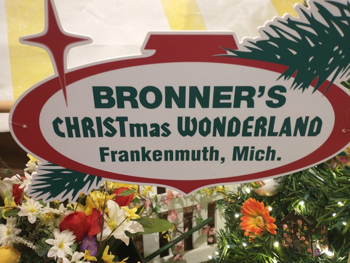 Bronner's CHRISTmas Wonderland in Frankenmuth, Michigan