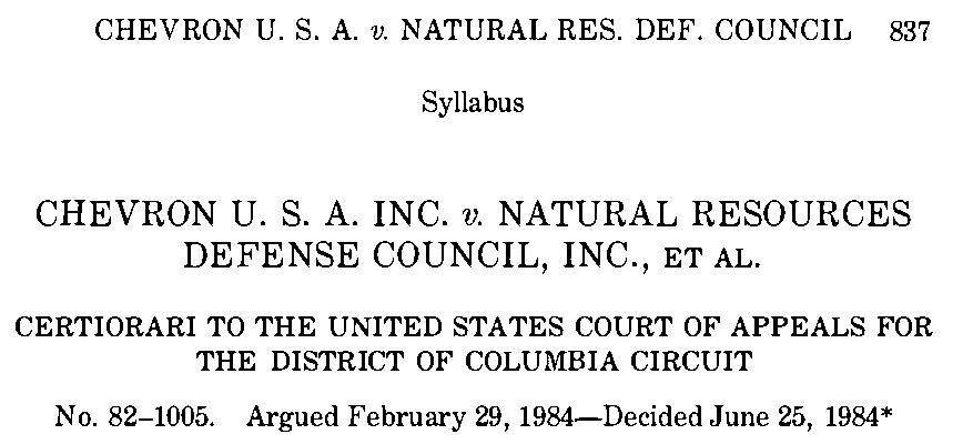 63. Chevron and the Unitary Executive - by Steve Vladeck