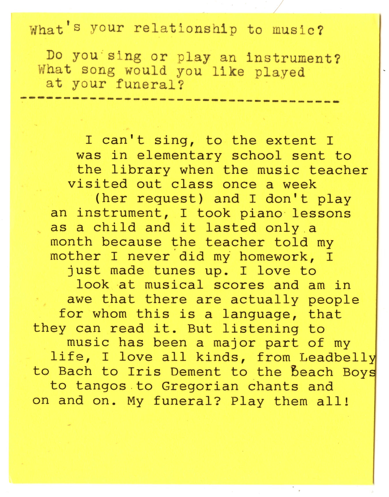 Typewriter interview with Mary Ruefle - Austin Kleon