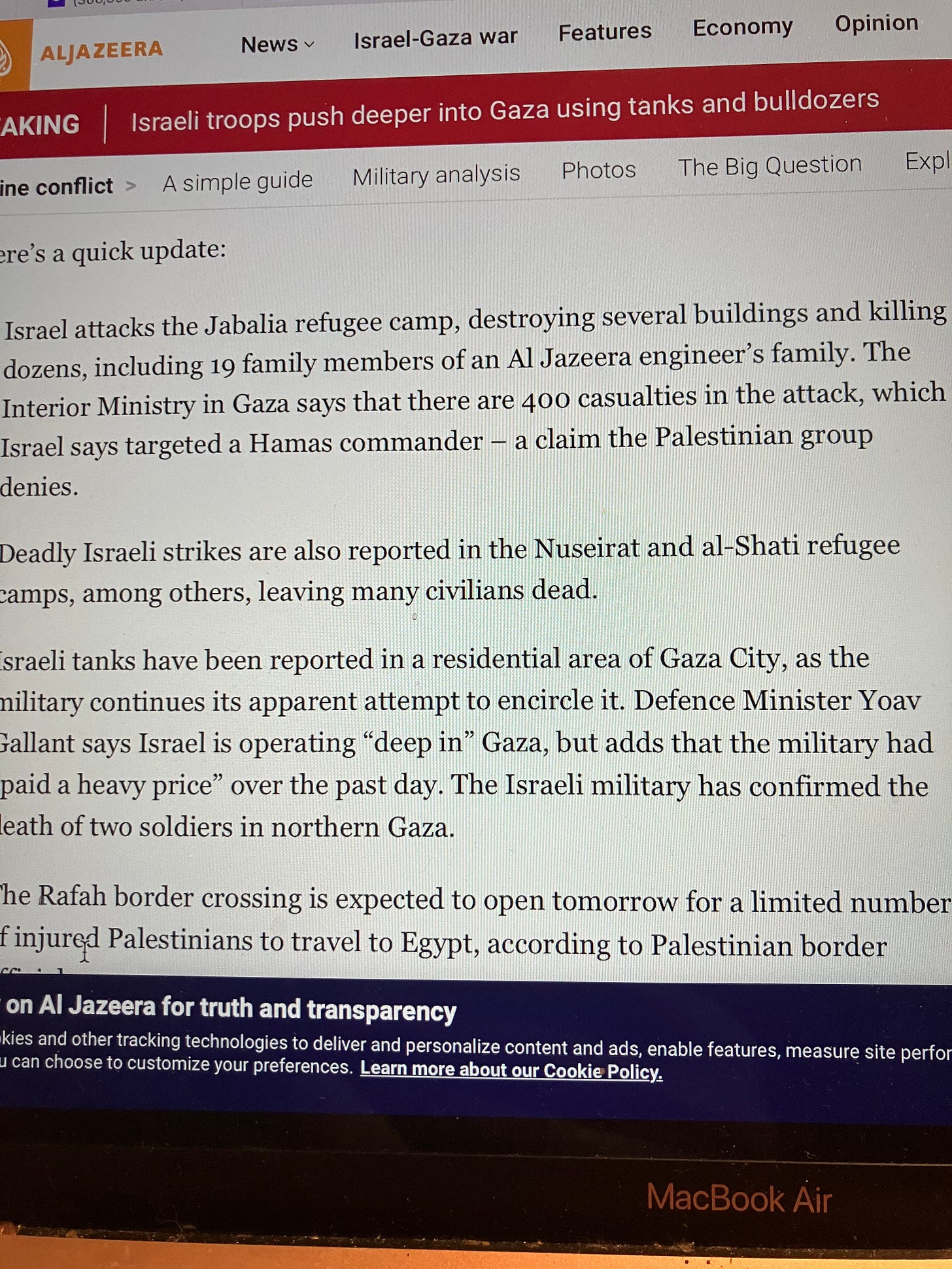 Israel's Bombardment Of Jabalia Refugee Camp Stuns World - Europe Reloaded