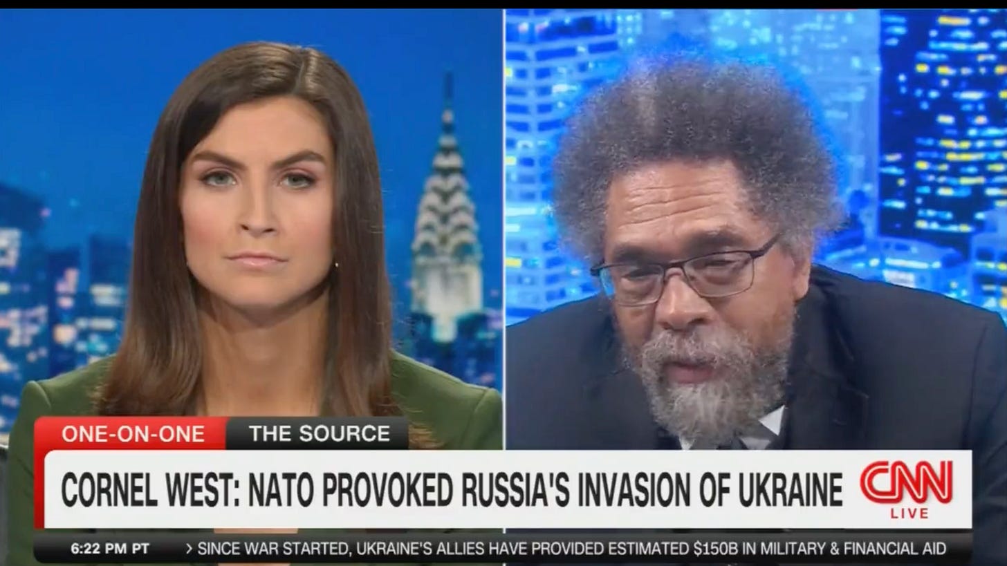 Cornel West Thinks We Should Roll Over For Putin, Enjoy Peace For Our Time