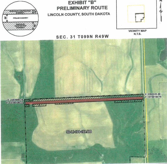 Pipeline route now slated along site of South Dakota's planned men's prison