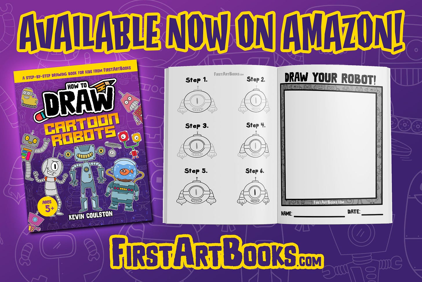 Video Drawing Tutorial: How To Draw A Robot Dog In 7 Minutes | Learn To ...