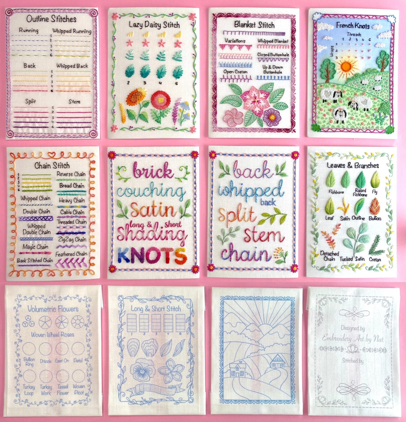 All 12 Patterns for Sampler Guide Book