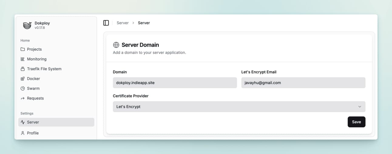 Dokploy的极简教程 - by javayhu - Indie Maker Hu