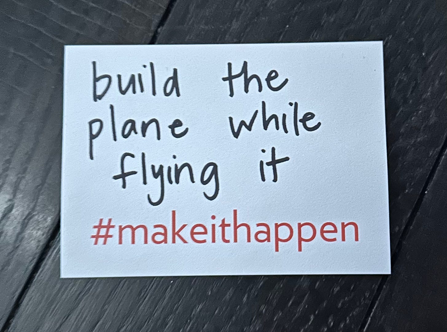 The Freedom of Building the Plane While Flying It