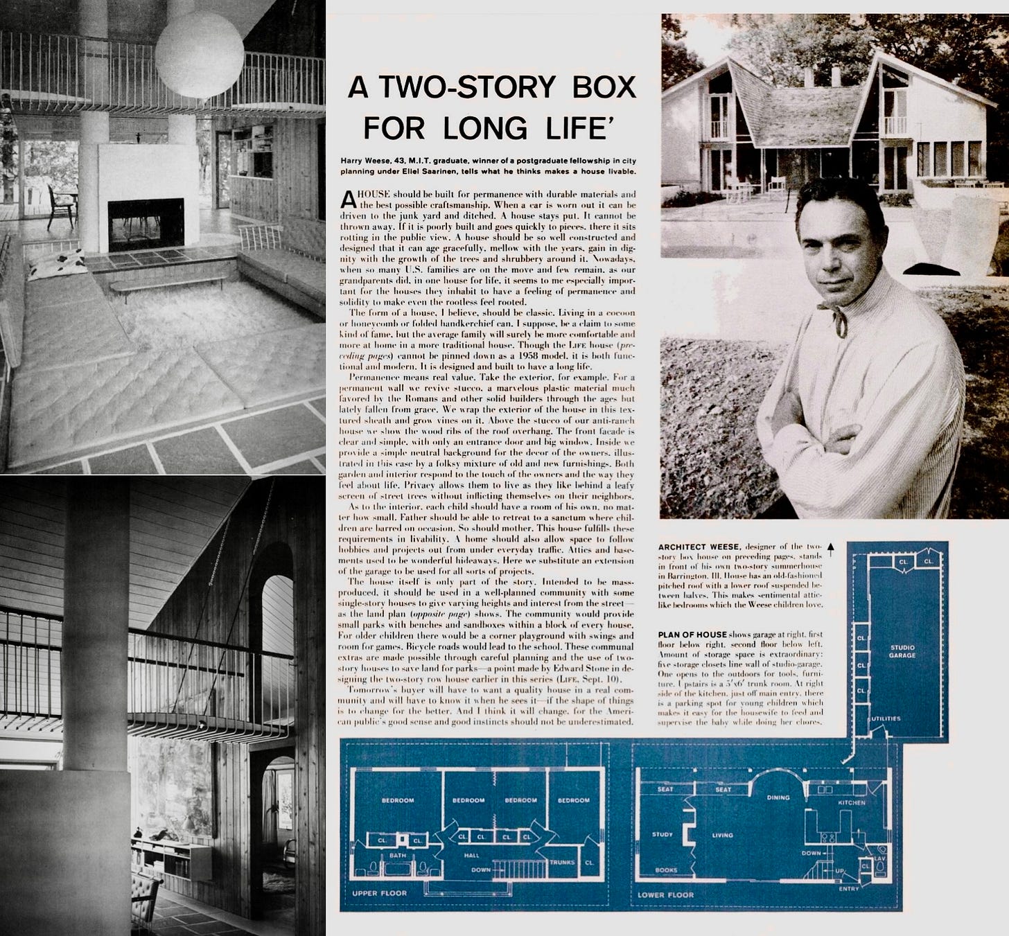 The Family Homes of Harry Weese - by Rachel Freundt