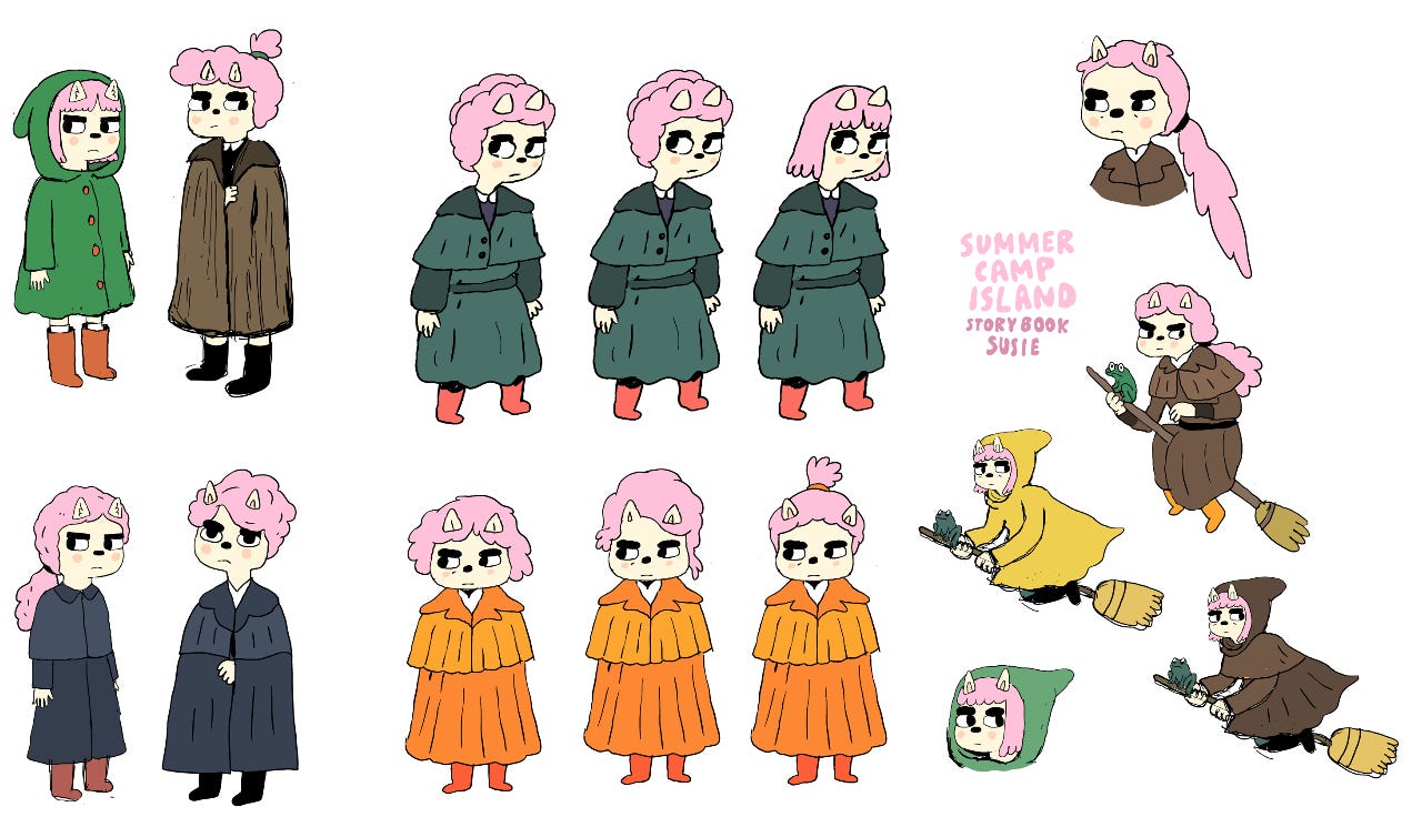 Season Six Visual Development II - by Julia Pott