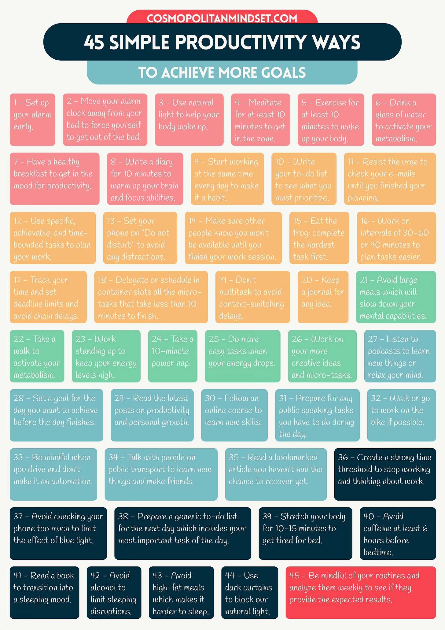 45 Simple Ways To Become More Productive And Change Your Life Forever